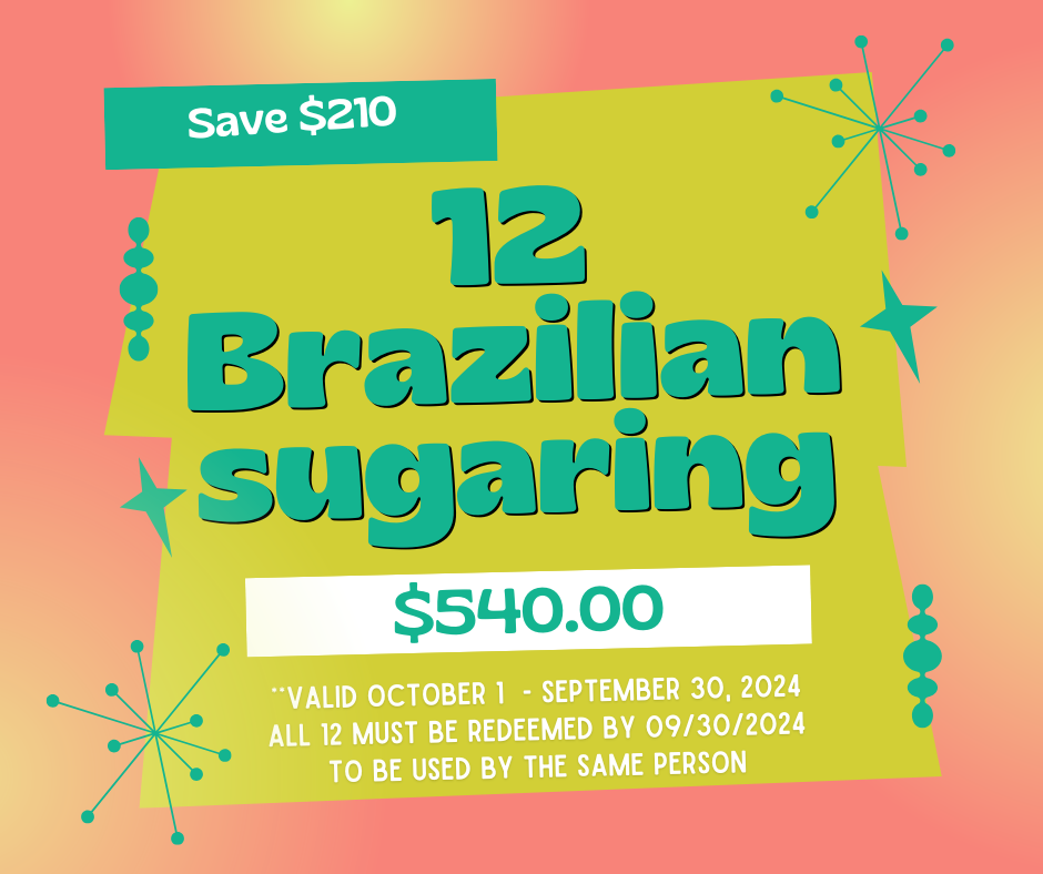 Package of 12 Brazilian Sugaring - Your Bodys ReTreat
